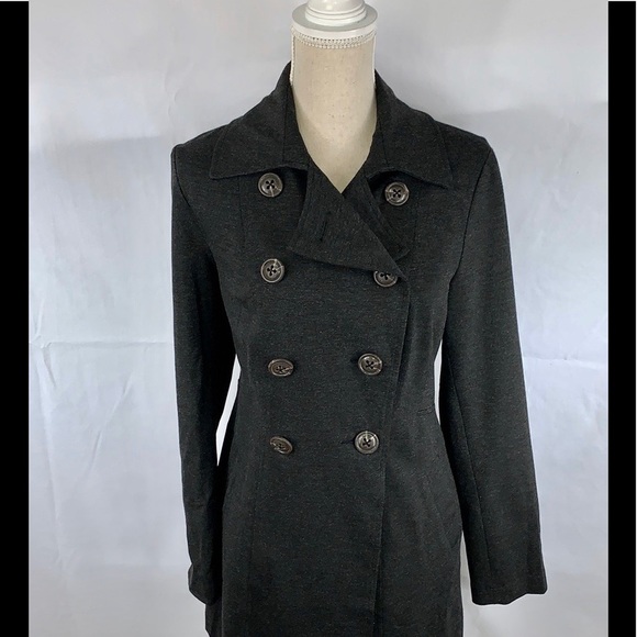 CAbi | Jackets & Coats | Cabi Medium Weight Knit Grey Pea Coat With ...